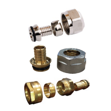 PEX Fitting Assembly (Nut Ring & Insert) for EK - 1/2 in. PEX to EK 20 ...